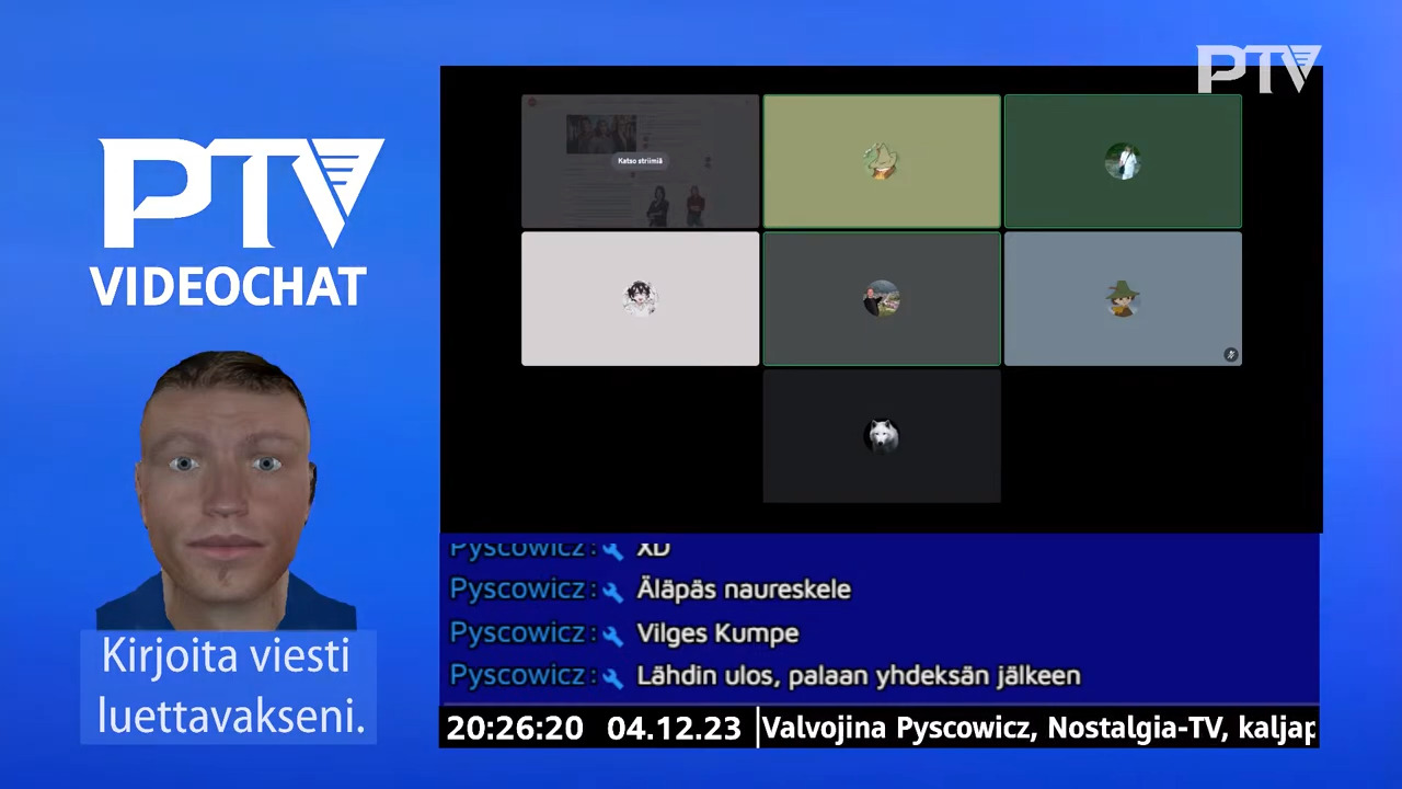 Interaktiivinen YouTube-striimi – Nostalgia-TV